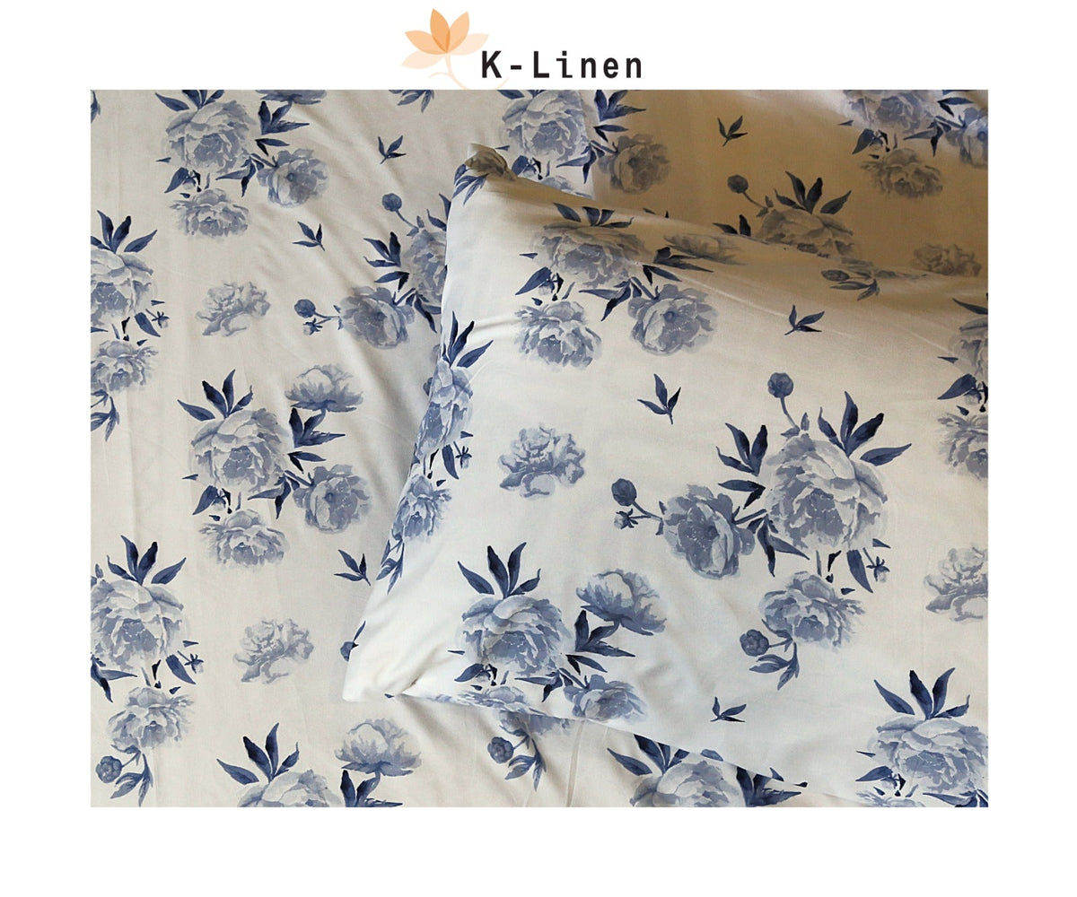 Fiona Bloom Micro Bed Sheet Soft Comfortable | K-Linen